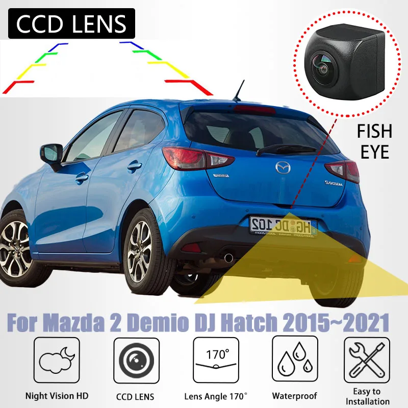 Rear View Camera For Mazda 2 Demio DJ Hatch accessories 2015~2021 Work ...