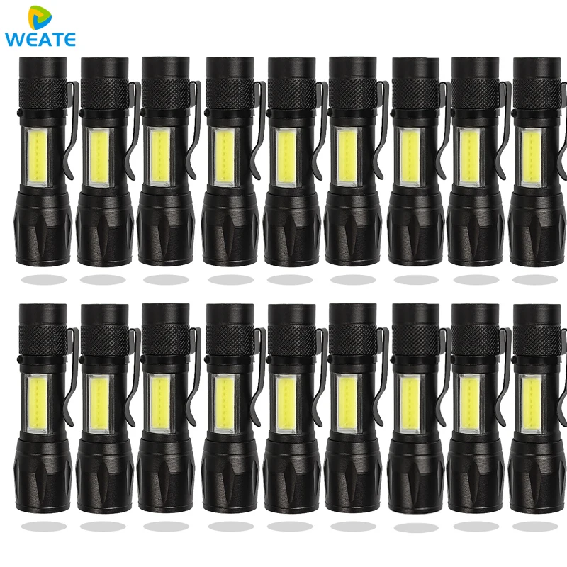 Built In Battery Xp-g Q5 Zoom Focus Mini Led Flashlight Torch Lamp ...