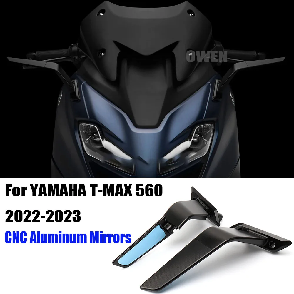 For-Yamaha-TMAX560-T-MAX-560-2022-2023-Motorcycle-Mirrors-Wing-Stealth ...
