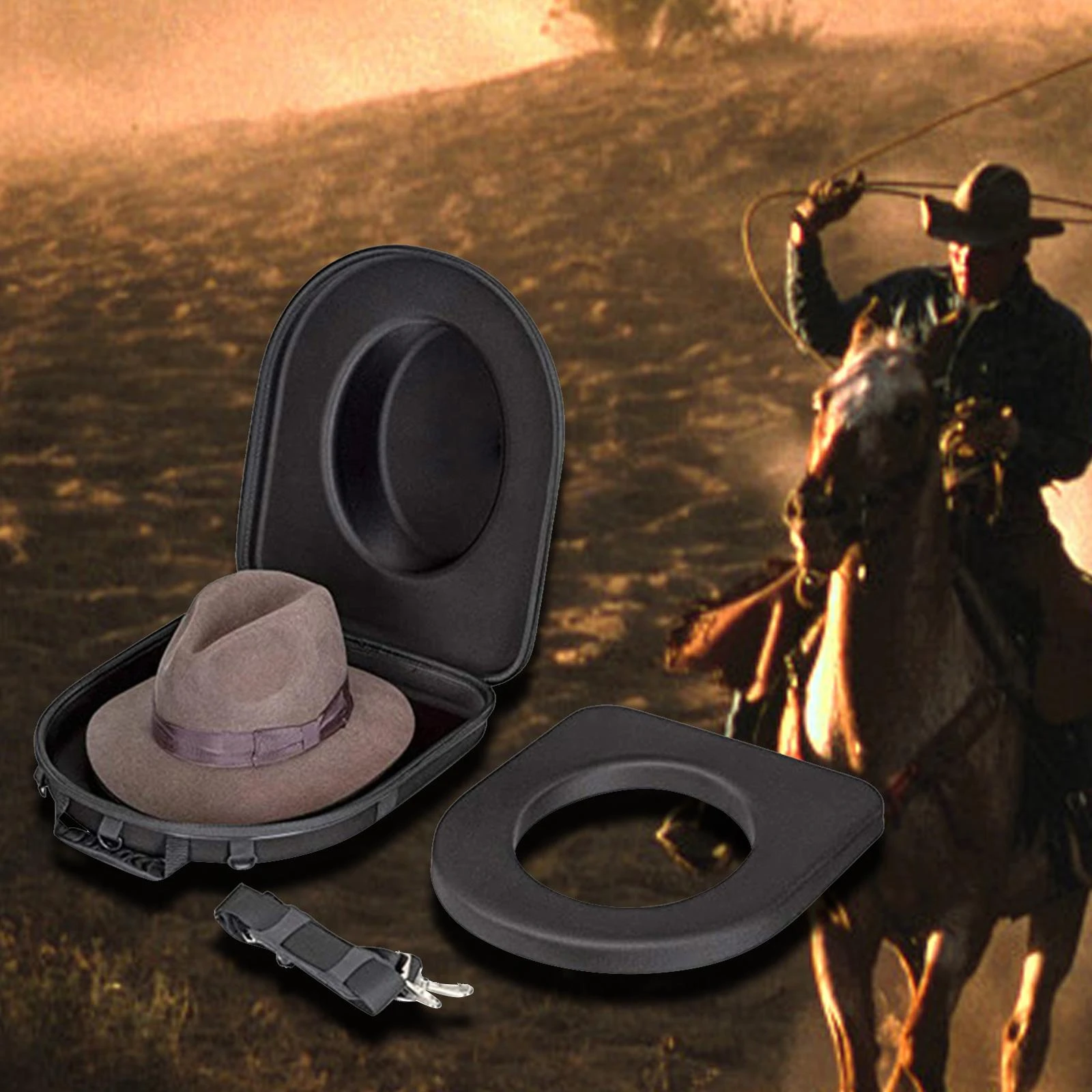 Practical Hat Travel Case Hat Display Holder Organizer Hat Carrier Case ...