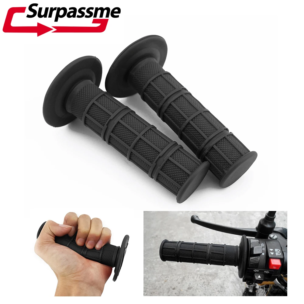 7-8-22mm-Motorcycle-Hand-Grips-Non-Slip-Soft-Rubber-Motorbike-Handlebar ...