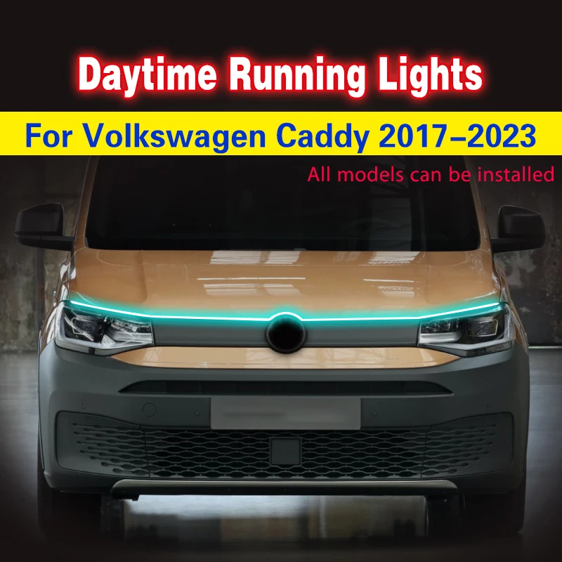 1pcs For VW Volkswagen Caddy 2017-2023 car light DRL LED fog lamp ...