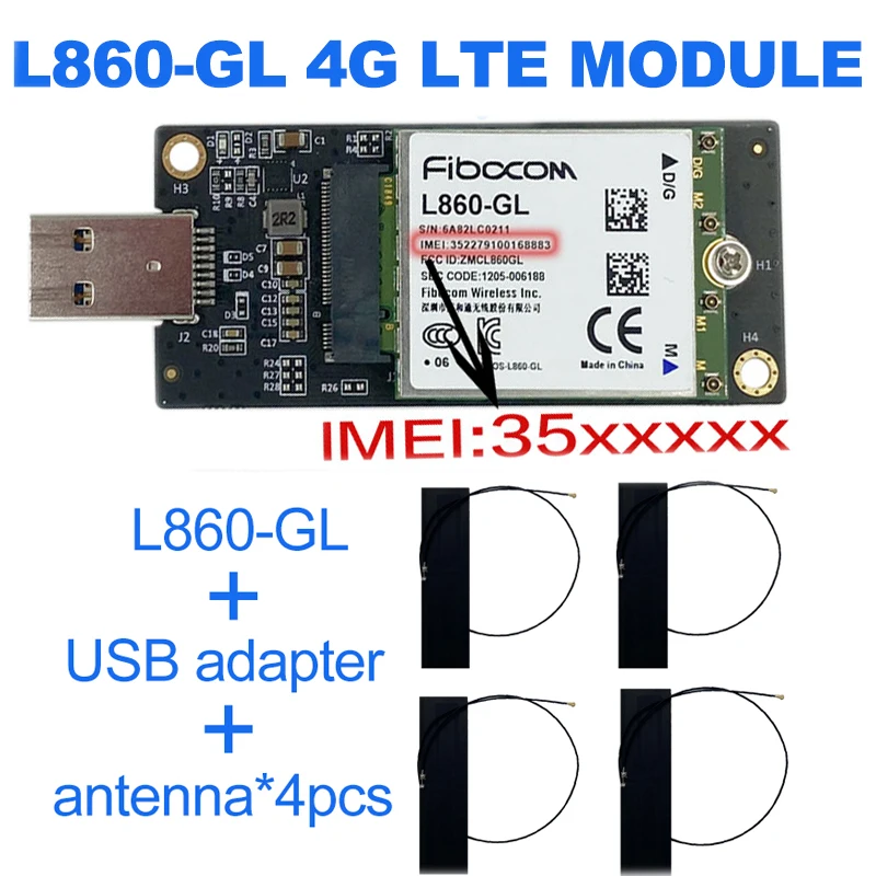 FDD-LTE-TDD-LTE-Cat16-Fibocom-L860-GL-L860-GL-16-USB-4G-Module-Wlan ...