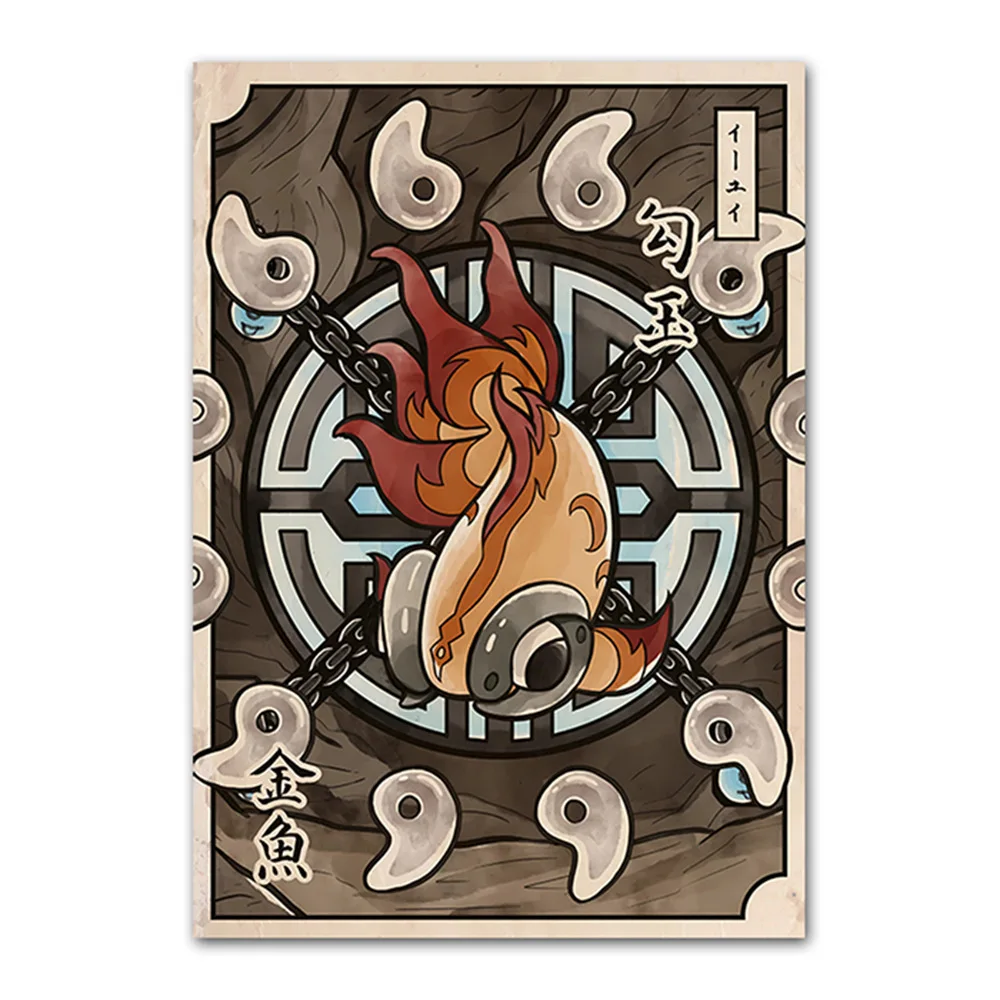 Tríptico de estilo vintage de Pokémon, Pokémon Pikachu, Kabi Beast ...