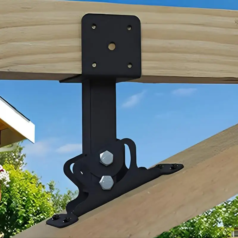 Pergola Cover Heavy Duty Roof Riser Brackets - 3-Pack Adjustable Metal ...