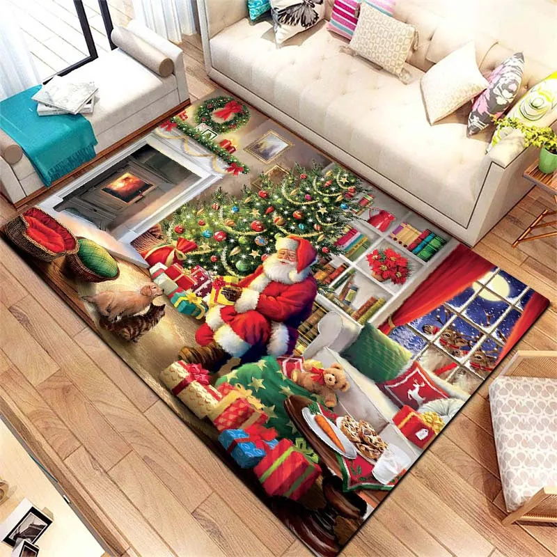 Christmas-Santa-Claus-Carpet-for-Living-Room-Decor-Sofa-Table-Large ...