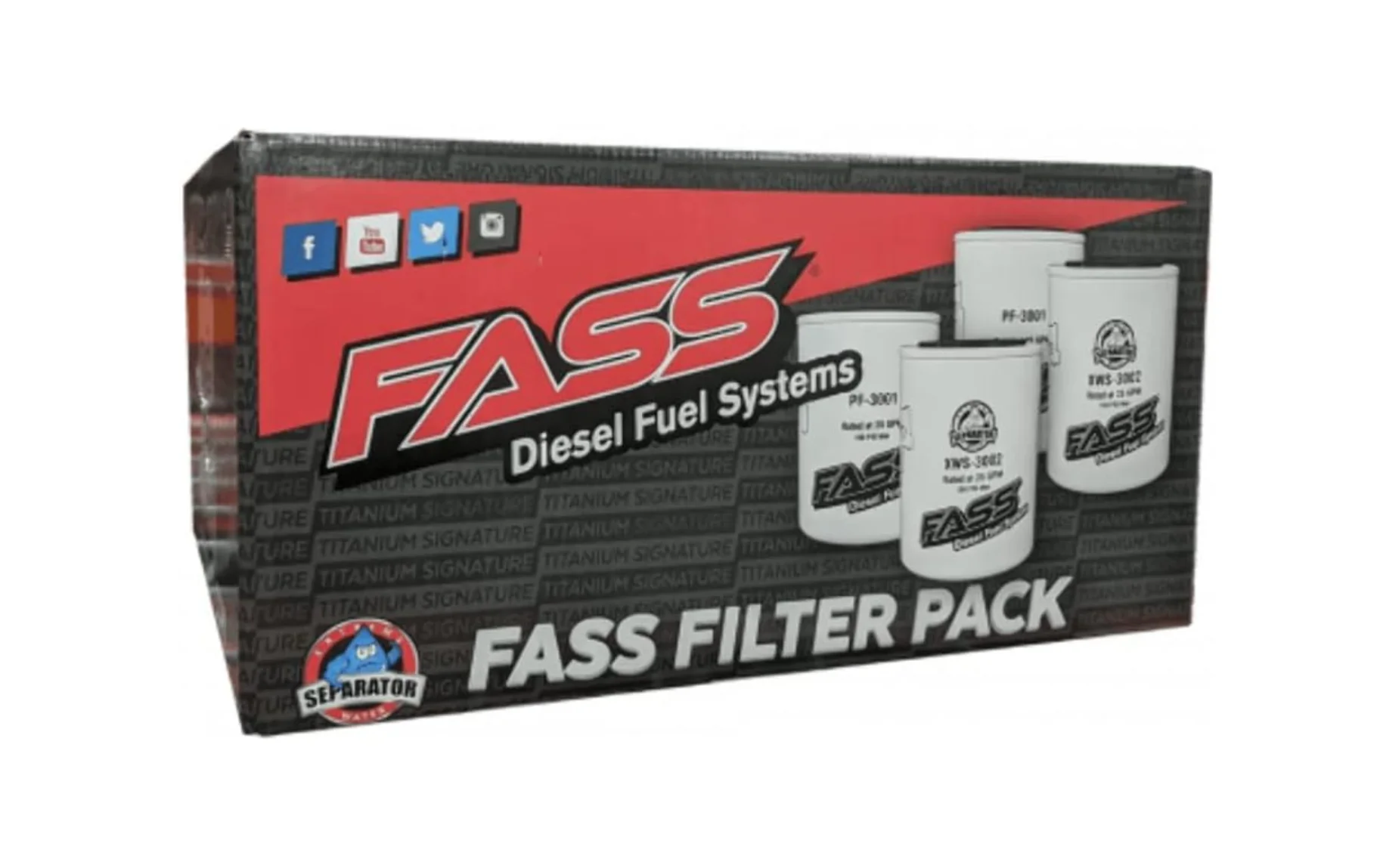 FASS-Titanium-Series-Fuel-Filter-Water-Seprator-Pack-Combo-Of-4-2-XWS ...