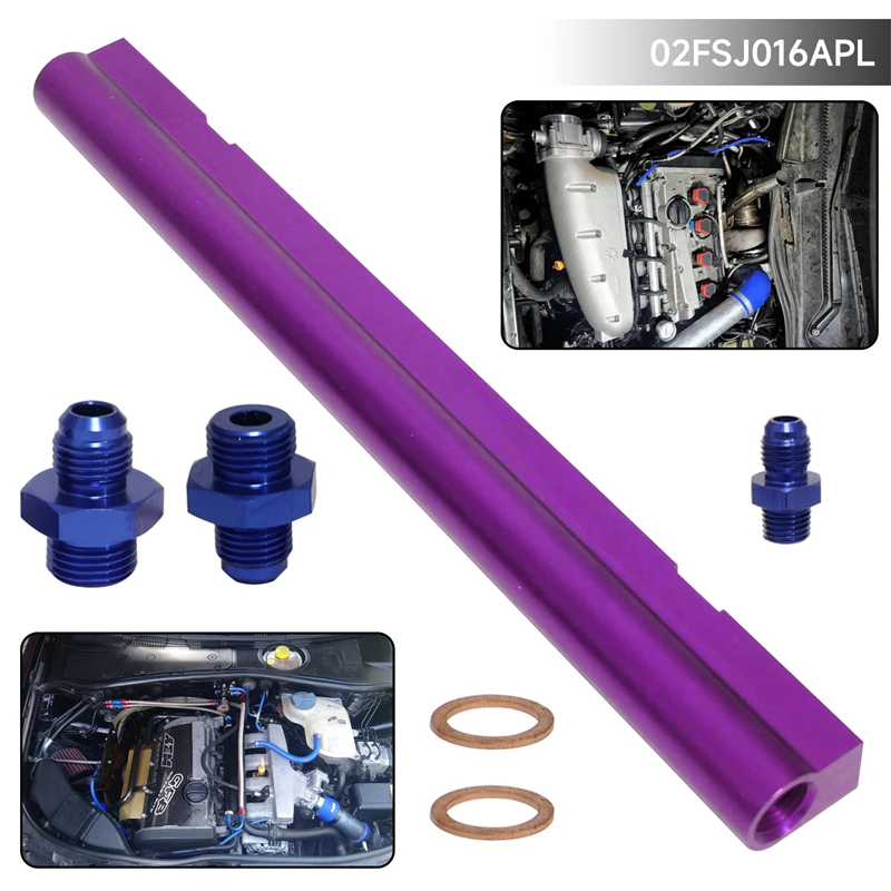 Aluminum-High-Flow-Injector-Fuel-Rail-kit-Fits-For-Volkswagen-Audi-VW ...