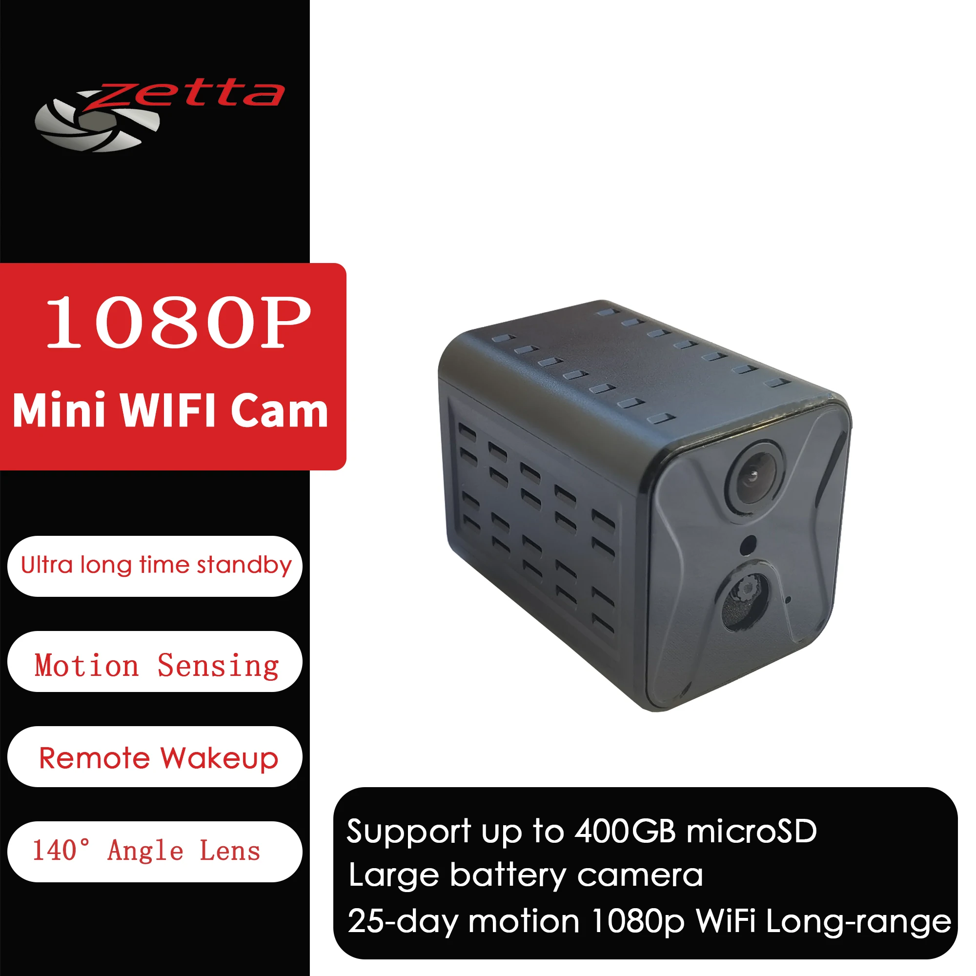 25day Standy Small Cube Ip Cam Battery Portable Camera P2p Wireless ...