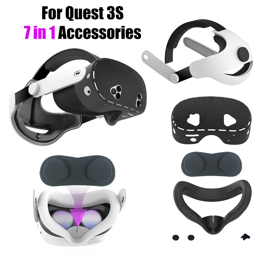 Para-quest-3s-m-scara-de-silicone-capa-suor-rosto-capa-protetor-lente ...