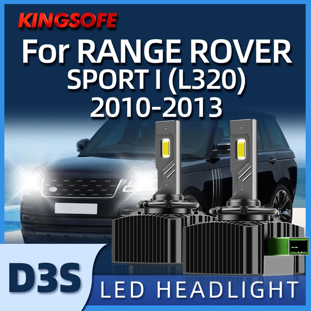 KINGSOFE-120W-Car-Light-D3S-LED-Headlight-HID-Bulbs-6000K-For-RANGE ...