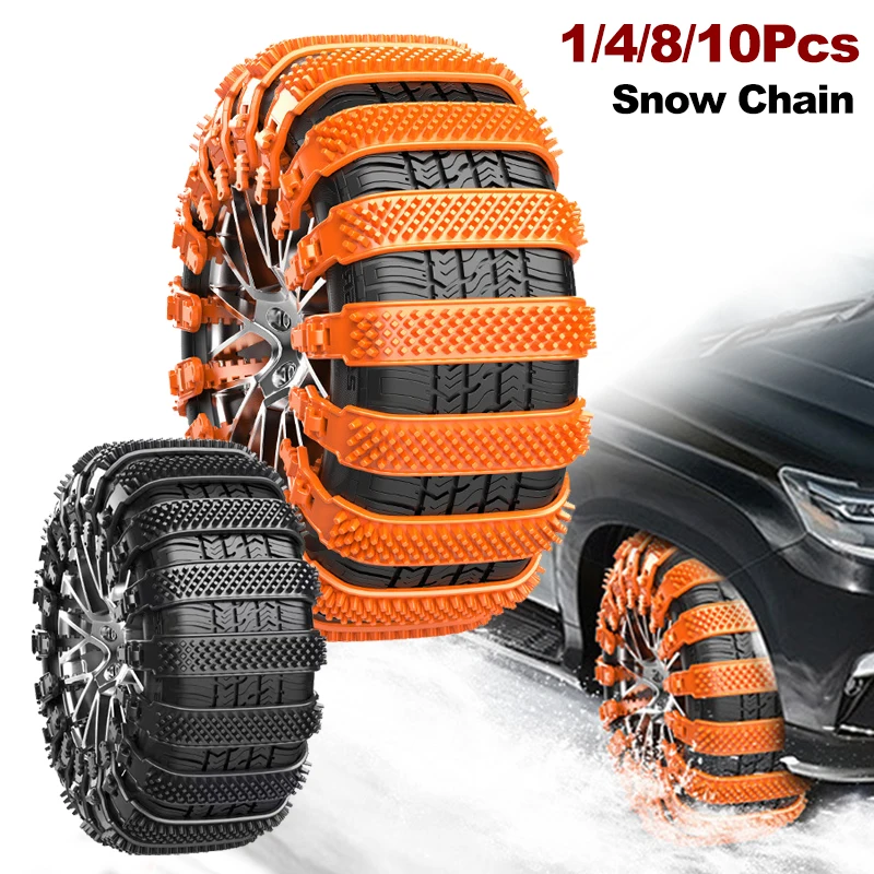1-4-8-10Pcs-Snow-Chain-Car-Tyre-Chain-Urethane-Set-Wheel-Ties-Belts-Car ...