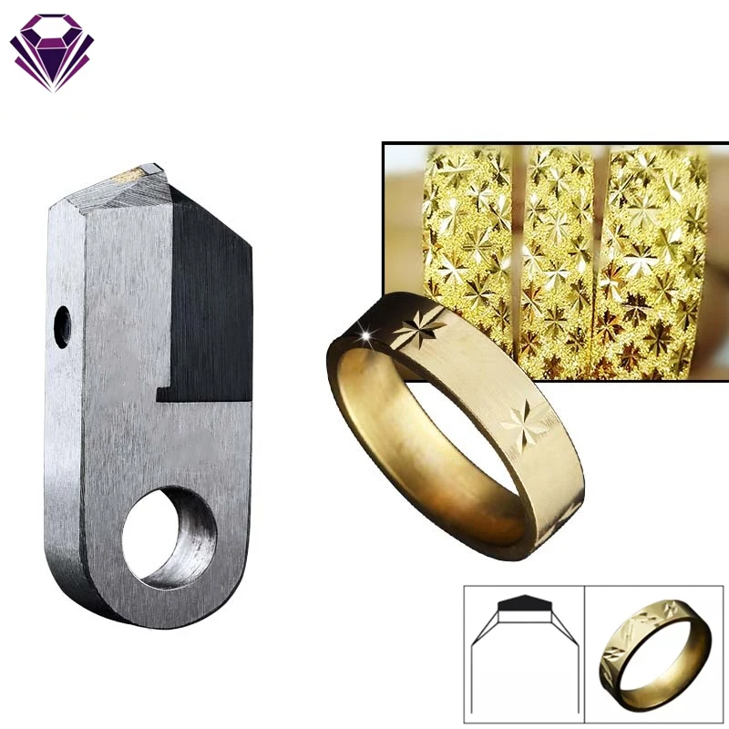 Mirror Shiny MCD ( Yellow Colour Diamond ) 75 Degree V Shape Posalux ...