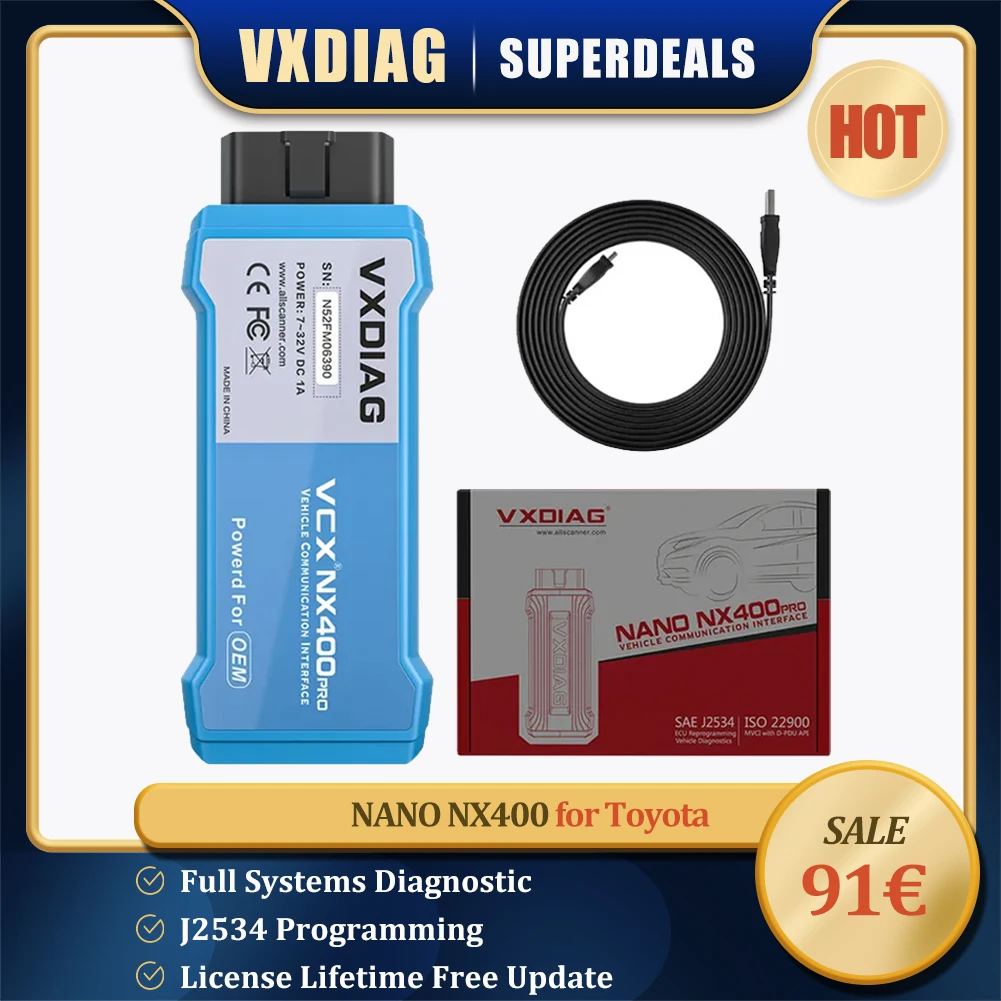 VXDIAG-NANO-NX400-For-Toyota-Lexus-J2534-Programming-ECU-Coding-OEM-Car ...