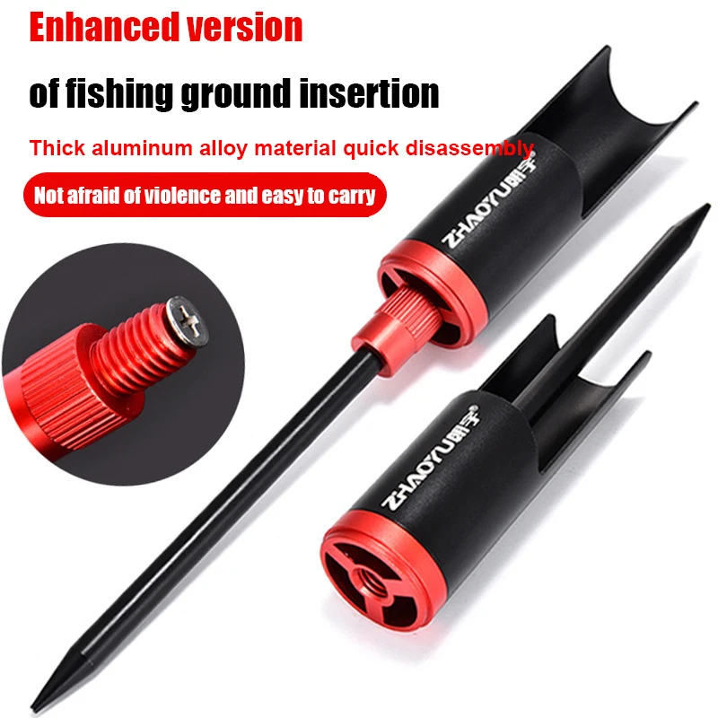New-Stainless-Steel-Outdoor-Fishing-Rod-Holder-Plug-Insert-Ground-Tool ...