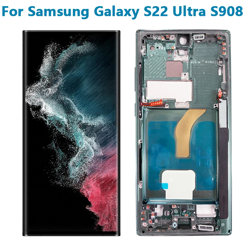 Original-AMOLED-Frontal-S22-Ultra-Display-For-Samsung-Galaxy-S22-Ultra ...