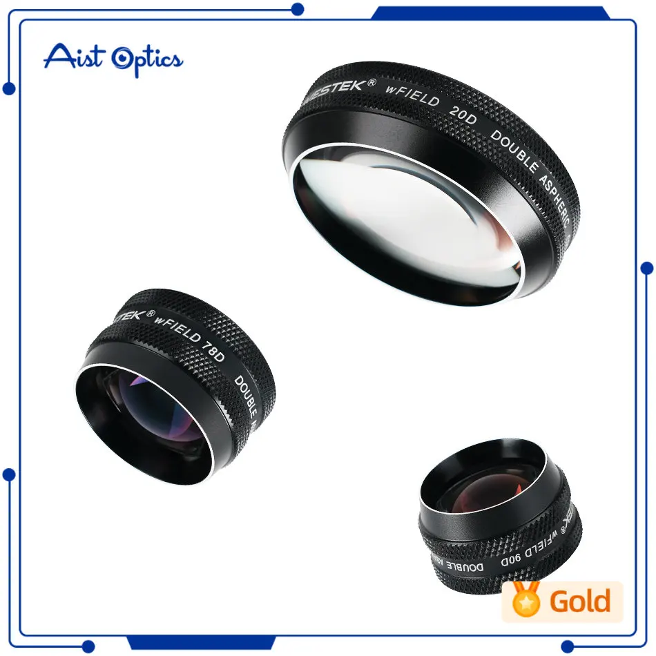Fundus Vessel Check Double Slit Lamp Addon Retina Lens Aspheric Lenses ...
