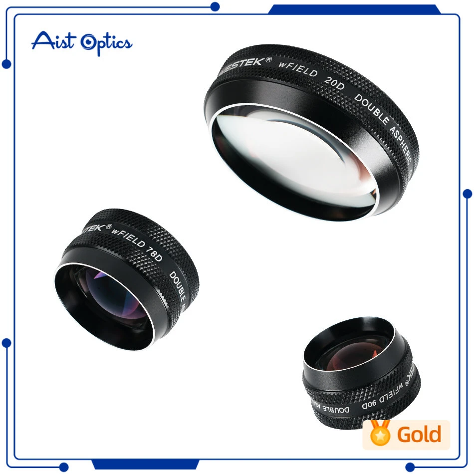Fundus Vessel Check Double Slit Lamp Addon Retina Lens Aspheric Lenses ...