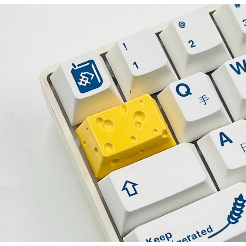 Cheese-Keycaps-Resin-Single-Piece-3D-Printing-Customized-OEM-Profile ...