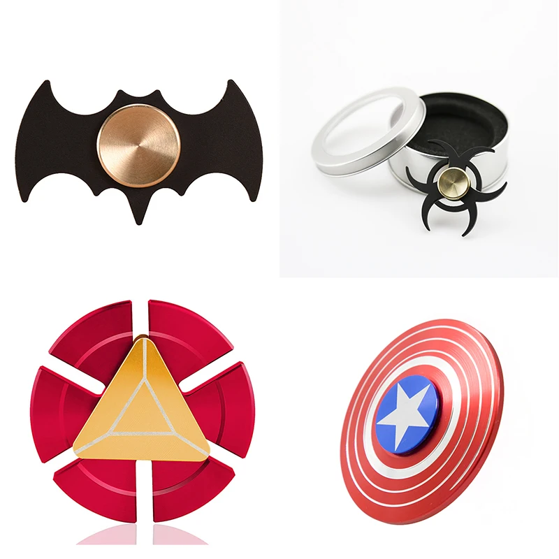 Metal-Fidget-Spinner-Bat-OX-EDC-Hand-Spinner-Anti-Anxiety-Toy-for ...
