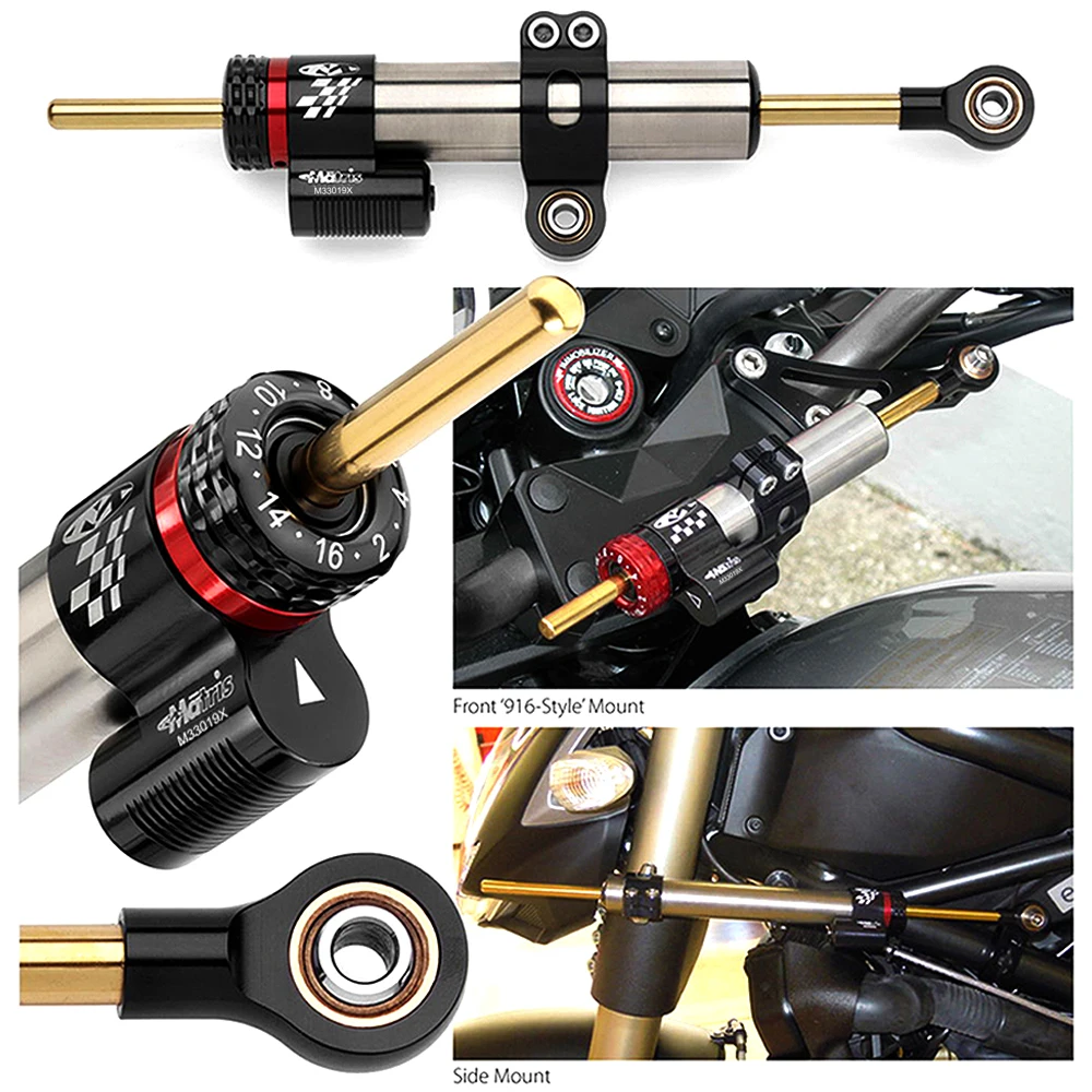 Cnc-Universal-Motorcycle-Steering-Damper-Adjustable-Steering-Damper ...