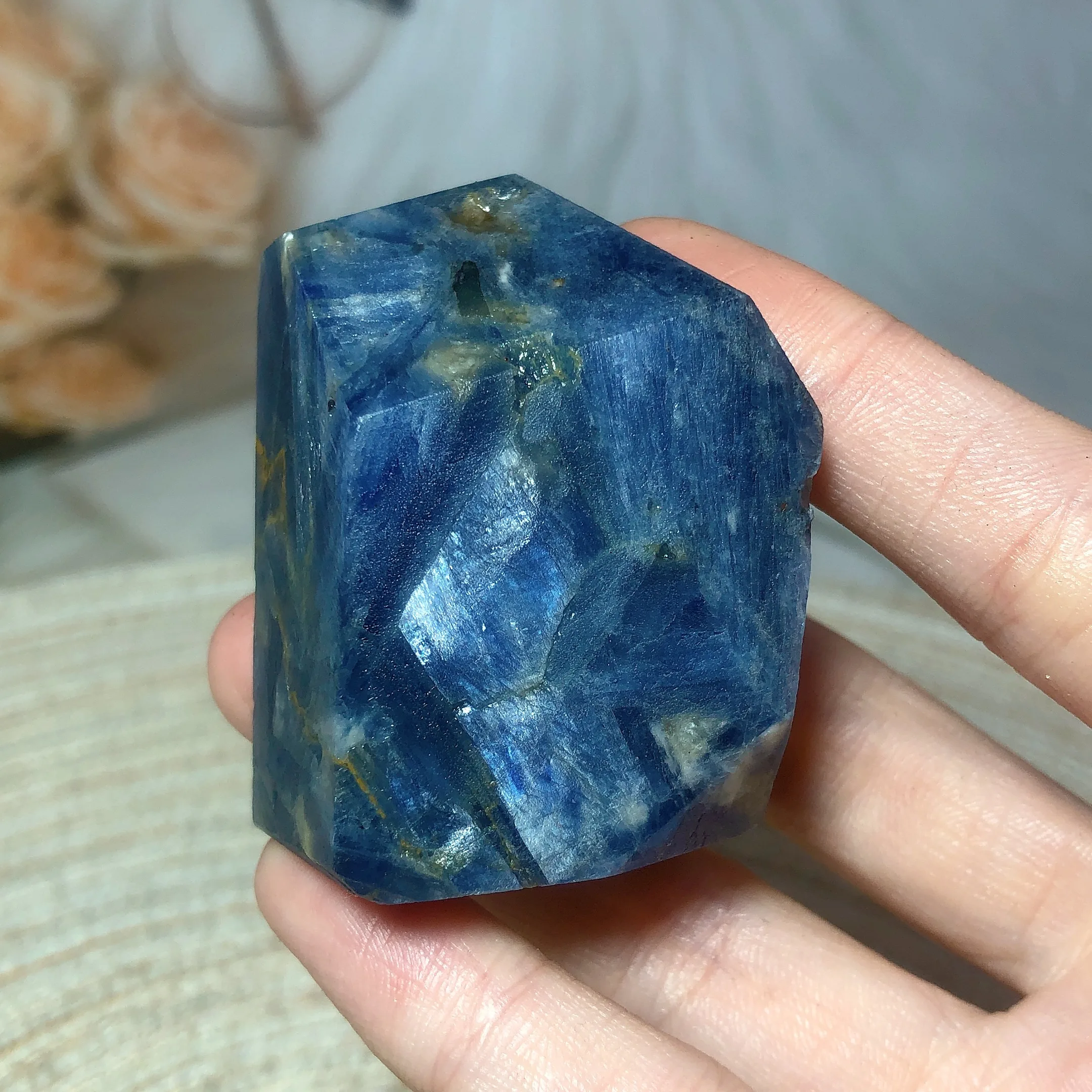 Natural Crystals Blue Kyanite Freeform Raw Stone Polished High Quality ...