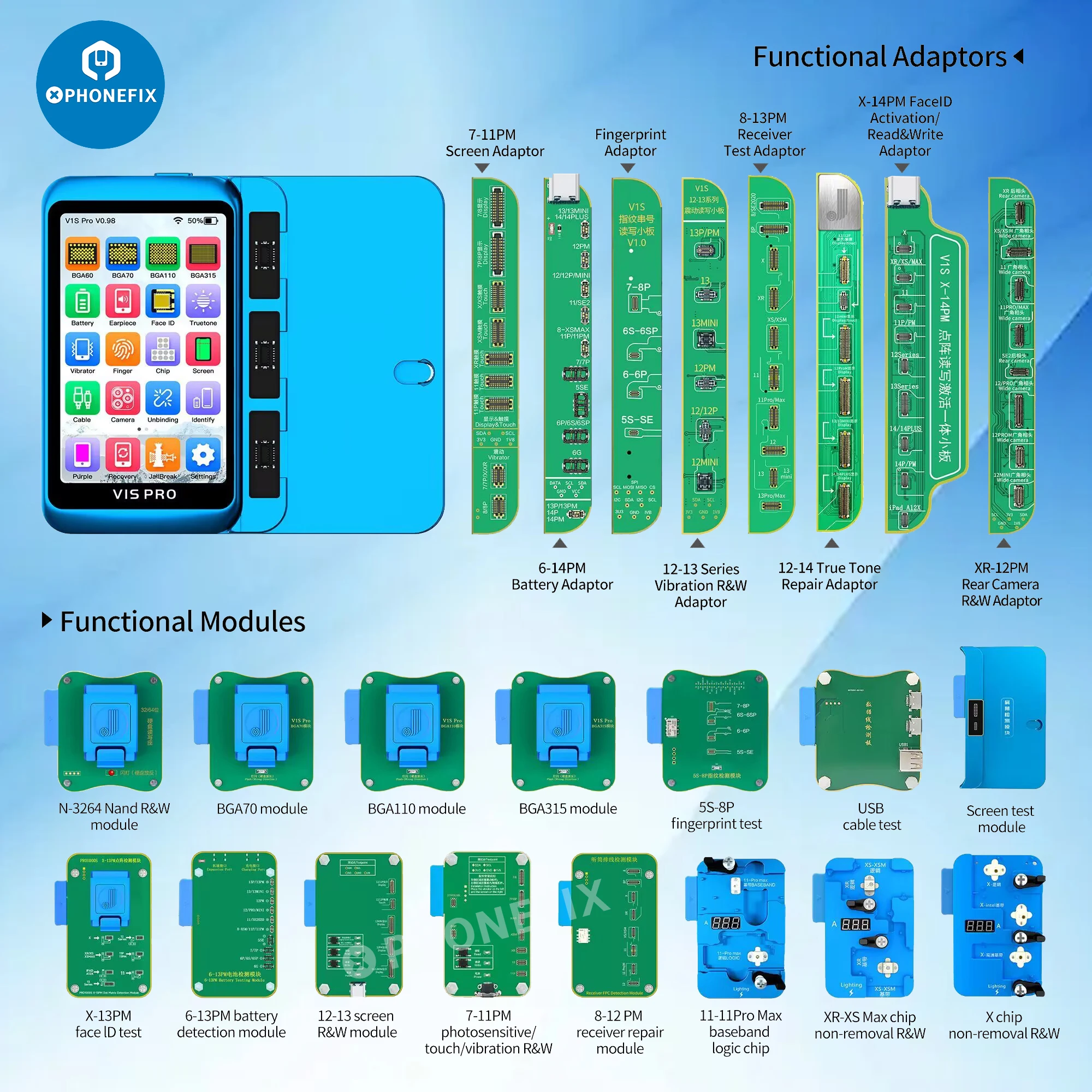 Jcid V 1S Pro Sterkste Programmeur Bga315 Bga110 Bga70 Compatibel Met ...