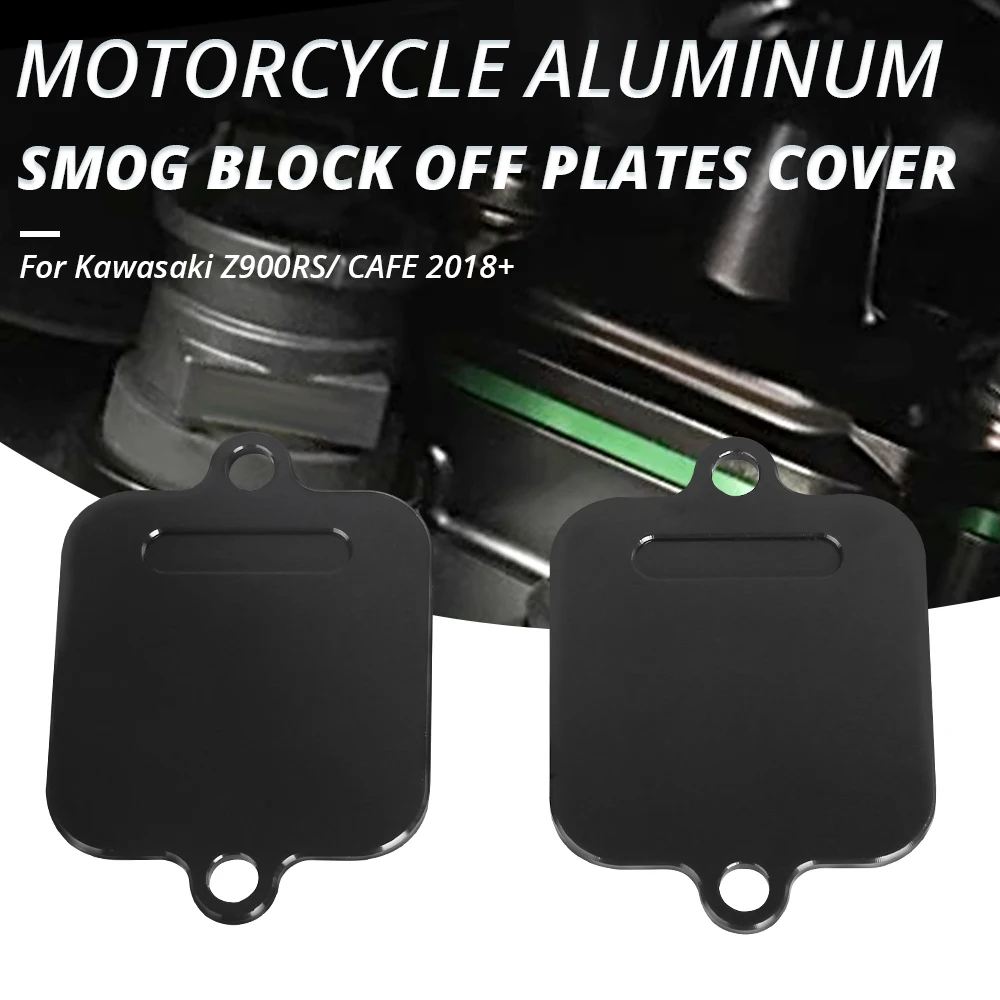 For-Kawasaki-Z900RS-CAFE-2018-2023-Motorcycle-Aluminum-Smog-Block-Off ...