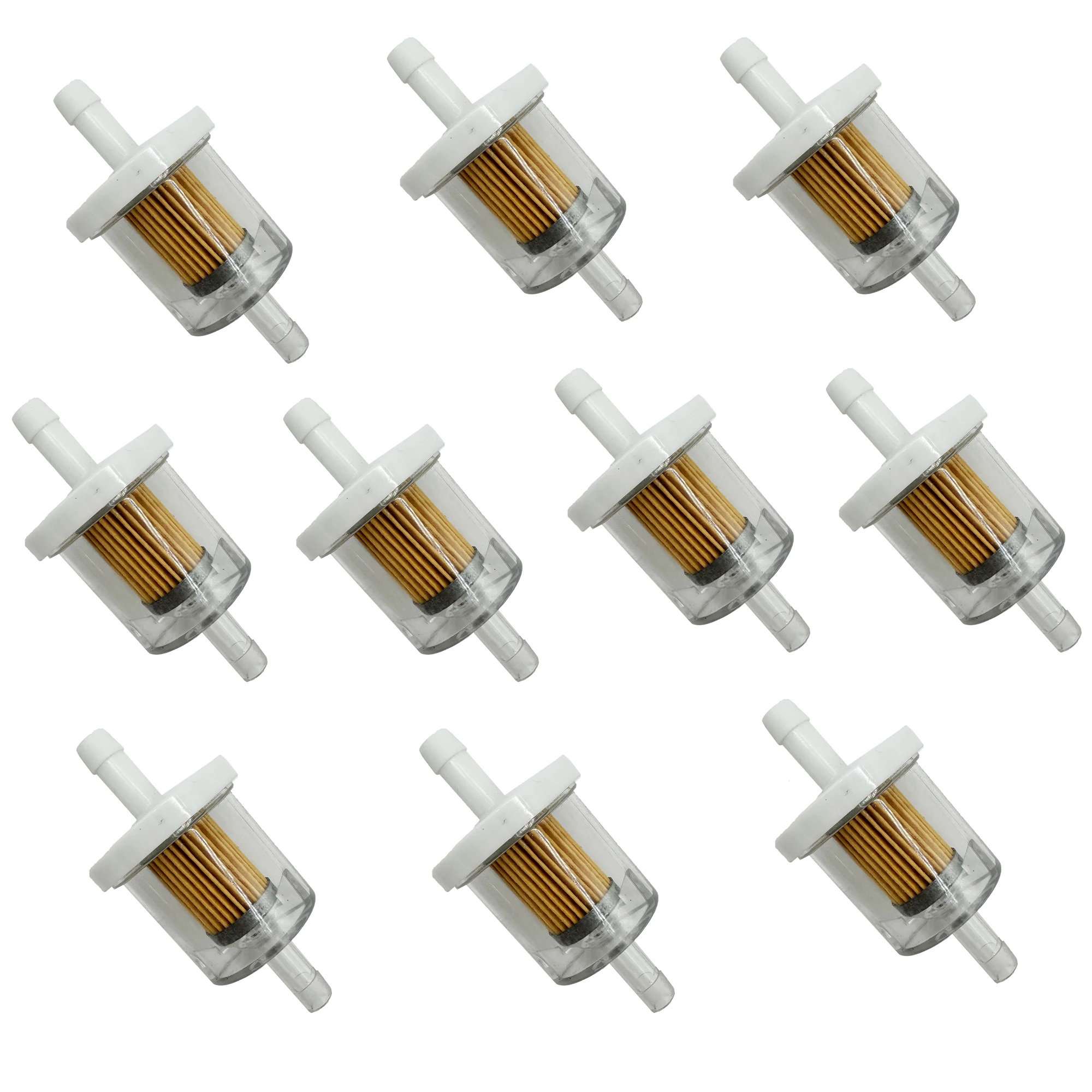10 PCS FUEL FILTER FOR BRIGGS & STRATTON Fit KAWASAKI 493629 691035 5065D 49019-7001 49019-7005 ...