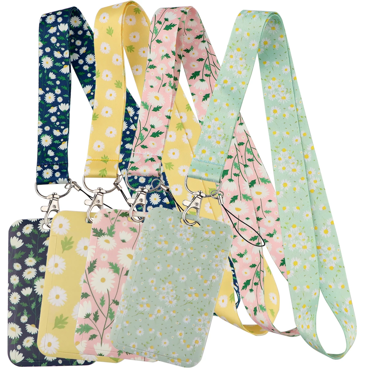 Little Daisies Flowers Lanyards Card Neck Strap Lanyards ID Badge ...