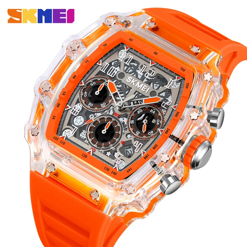 SKMEI Fashion Quartz Movement Watch For Mens Stainless Steel Strap 5Bar ...