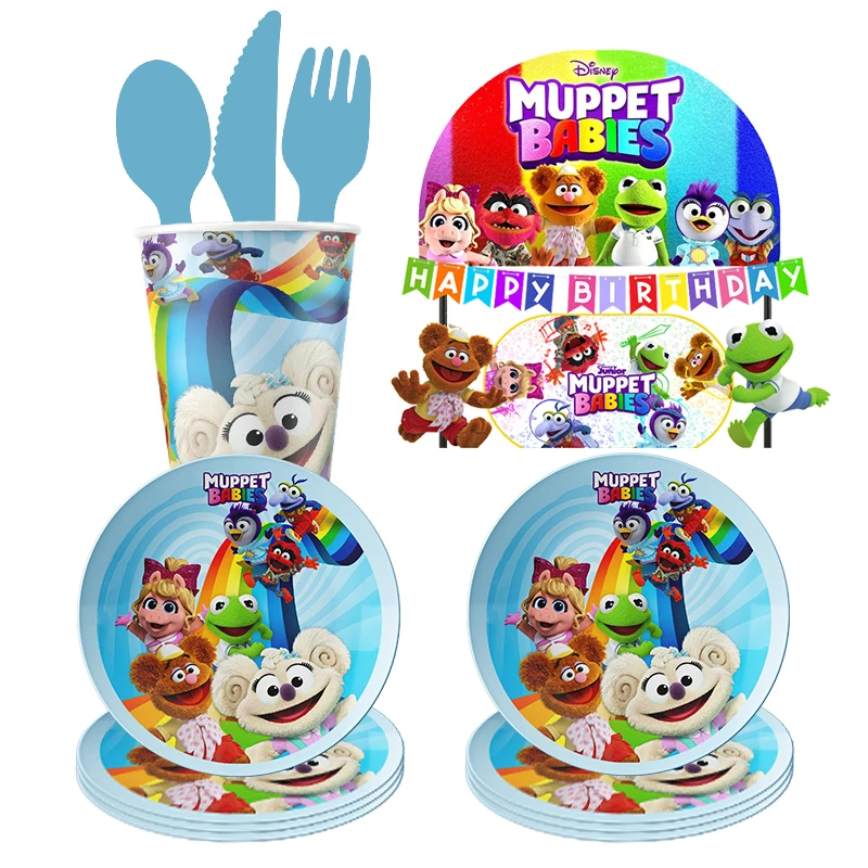 Muppet-Babies-Happy-Birthday-Decoration-Tableware-Paper-Plates-Cups ...