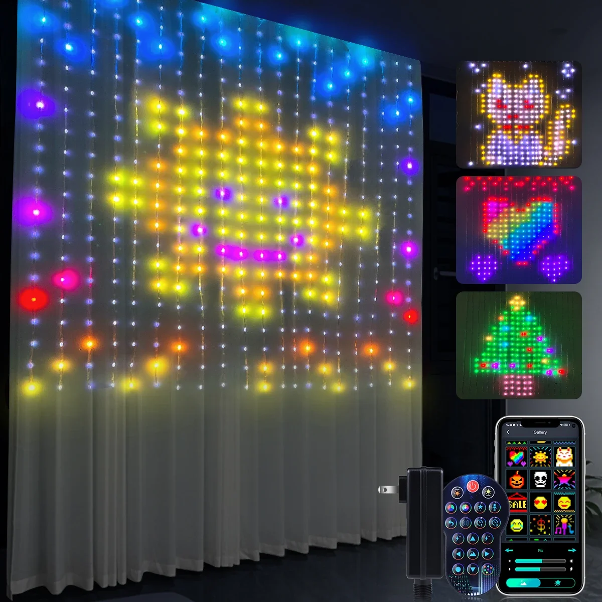 Programmable-Smart-Bluetooth-RGBIC-Dream-Color-Fairy-Lights-LED-Window ...