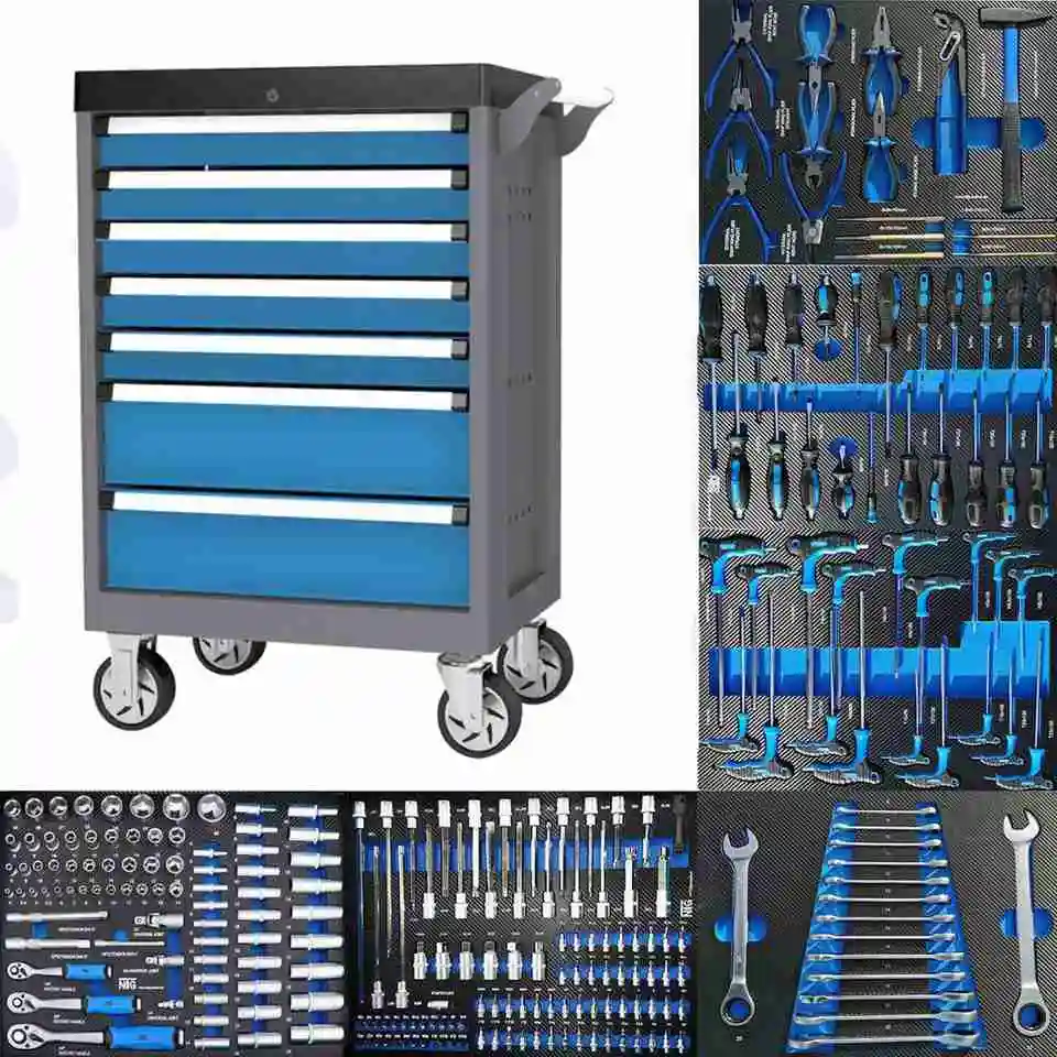 Professional-Automobile-Repair-car-tool-set-Cabinet-Trolley-Cart-Tool ...