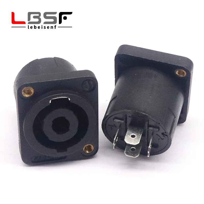 XLR-4-Pin-Speakon-Panel-Mount-Board-Connector-4-Poles-Powercon-Female ...