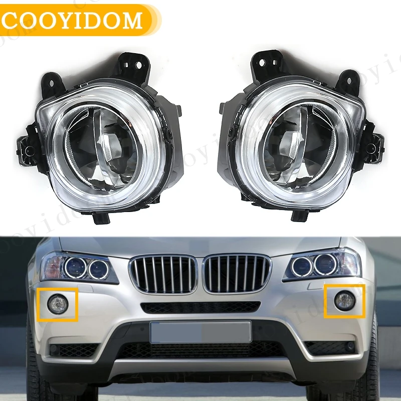 Car Front Bumper LED Fog Light Lamp DRL Driving Lamp For BMW X3 F25 X4 ...
