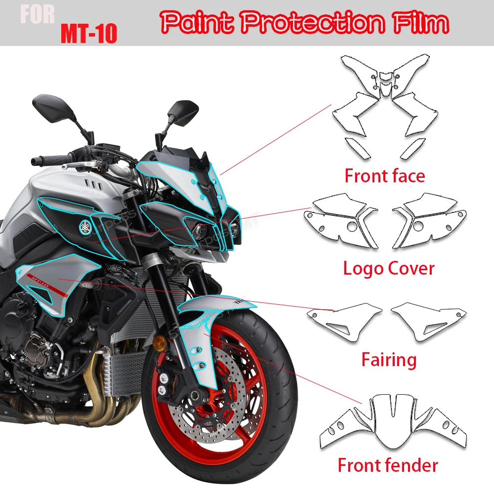 MT10 TPU Paint Protection Film For YAMAHA MT 10 PPF Motorcycle ...