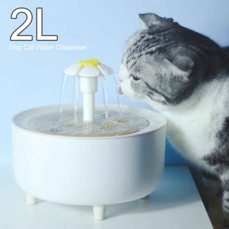Pet-Water-Dispenser-2L-Automatic-Filter-USB-Dog-Cat-Water-Fountain ...