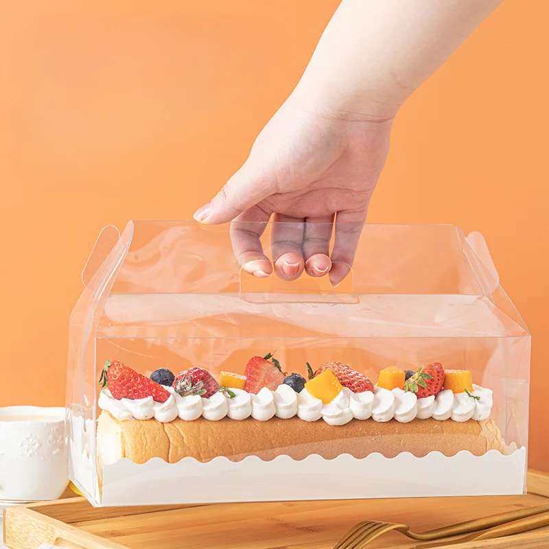 5Set-Long-Strip-Portable-Cake-Roll-Packing-Box-PET-Transparent-Plastic ...