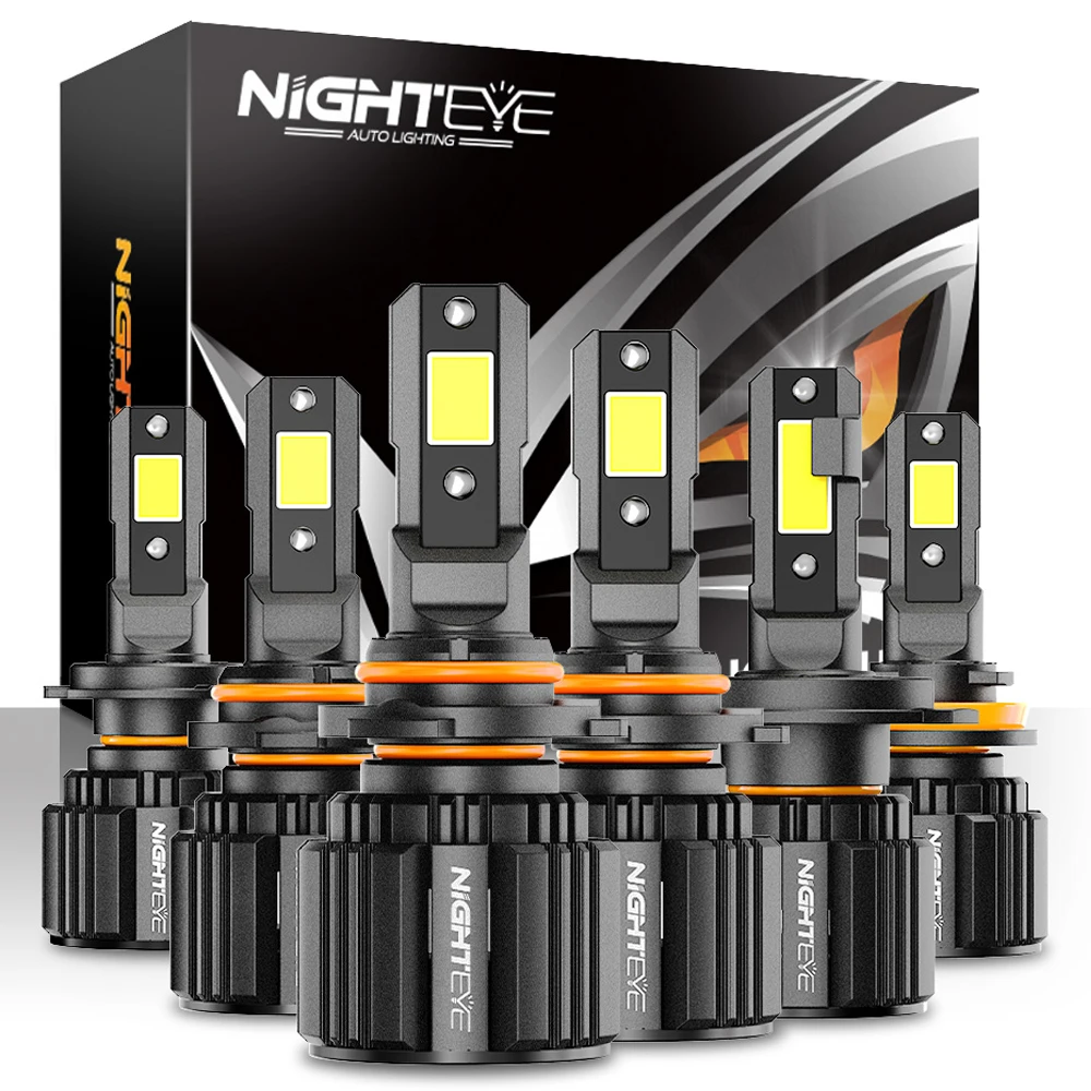 NIGHTEYE-H7-LED-Canbus-30000LM-Car-Headlights-Bulbs-H4-HB3-9005-HB4 ...