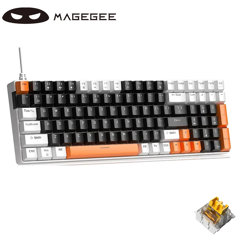 MageGee-100-Keys-Wired-Mechanical-Gaming-Keyboard-96-Compact-Layout-LED ...