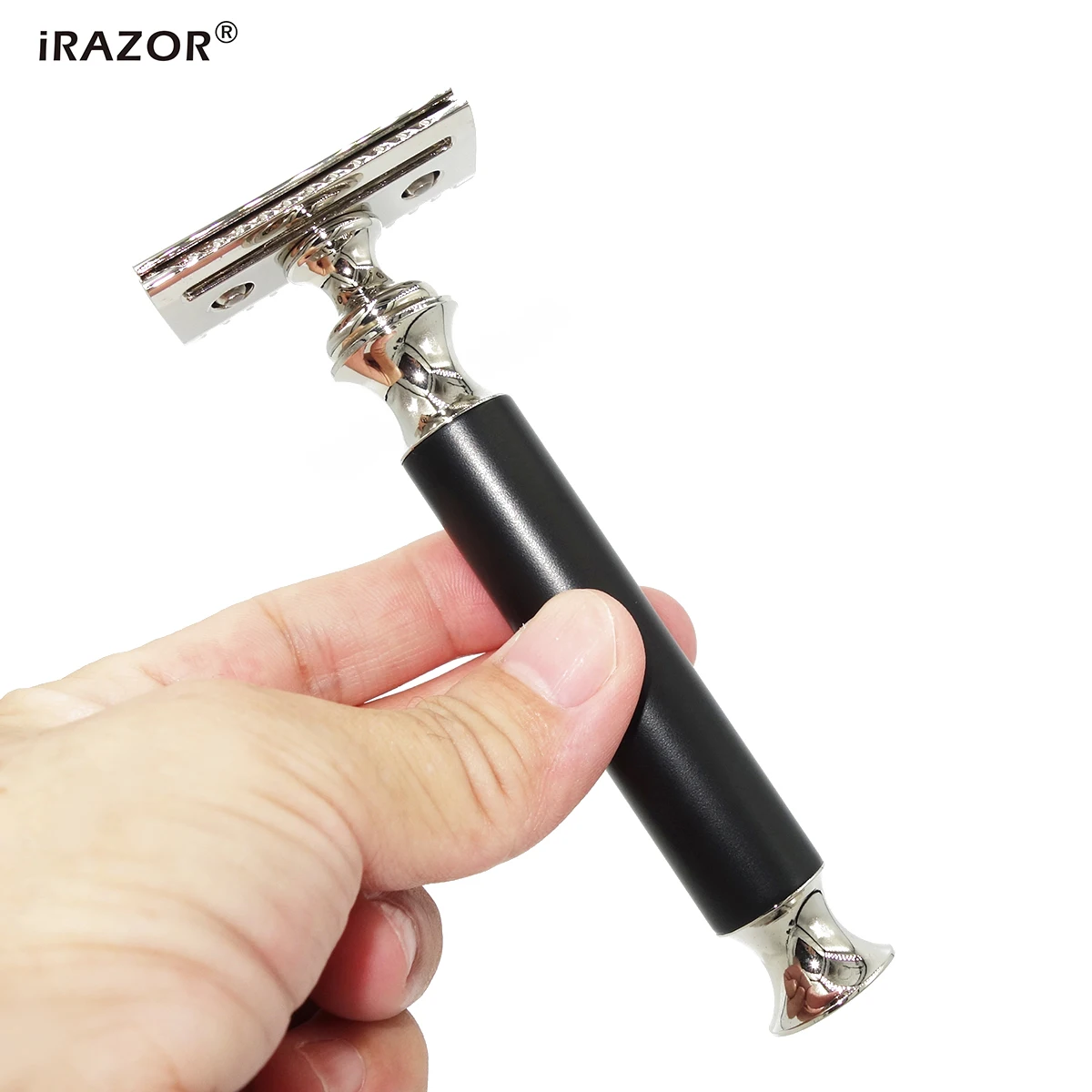 iRAZOR-Professional-T-Shaped-Double-Edge-Mens-Safety-Razor-with-10 ...
