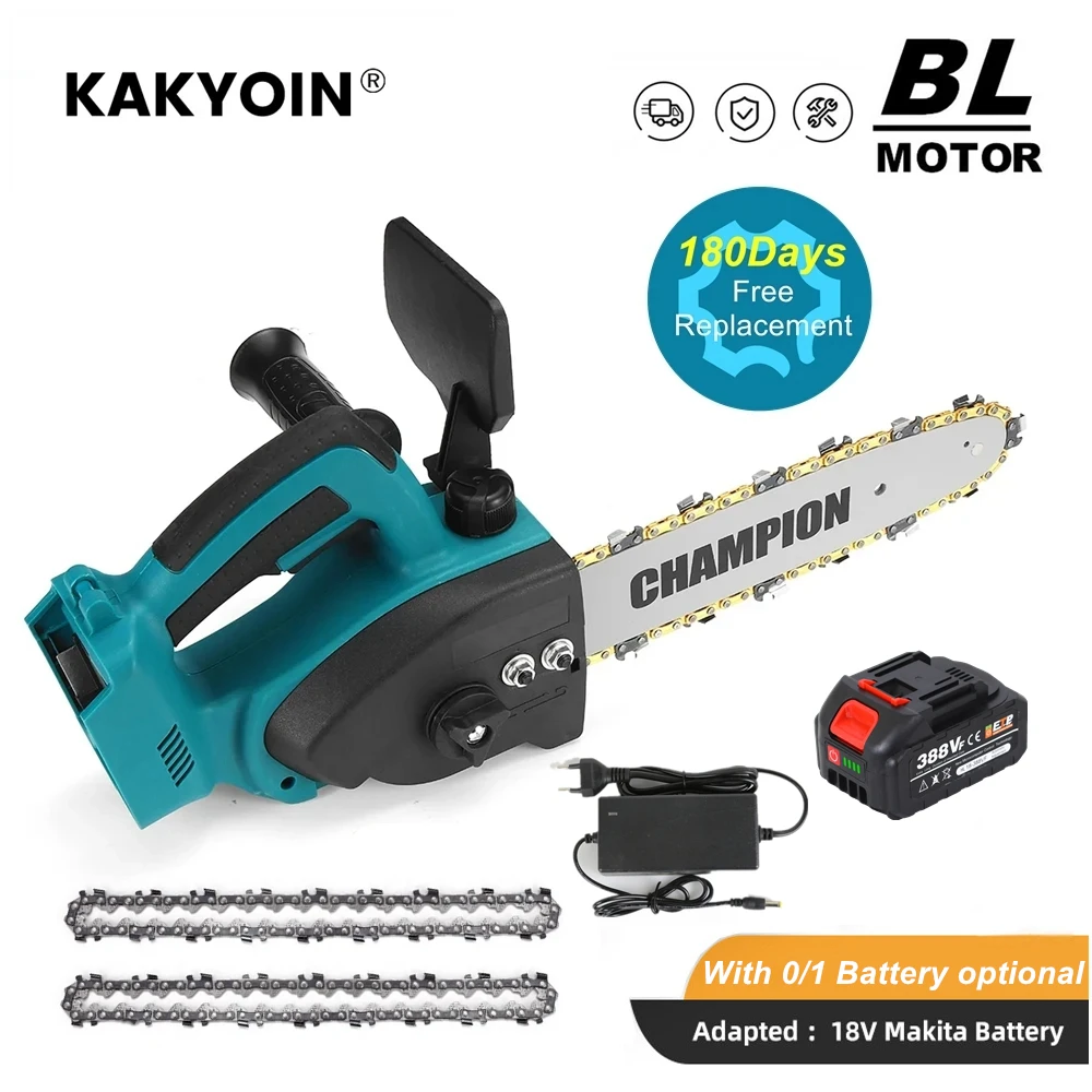 3200W-10-inch-Cordless-Electric-Saw-Chainsaw-Brushless-Motor-Logging ...