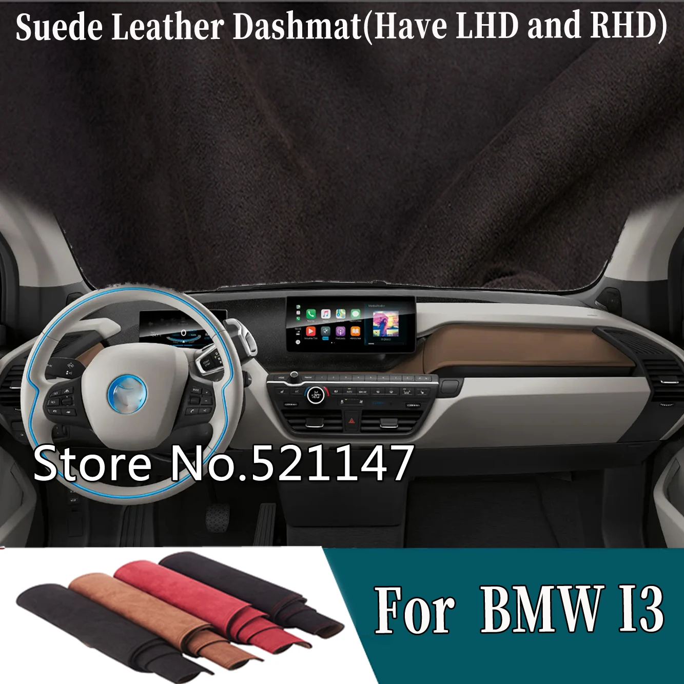 Car-Suede-Leather-Dashmat-Dashboard-Cover-Pad-Dash-Mat-Accessories-For ...