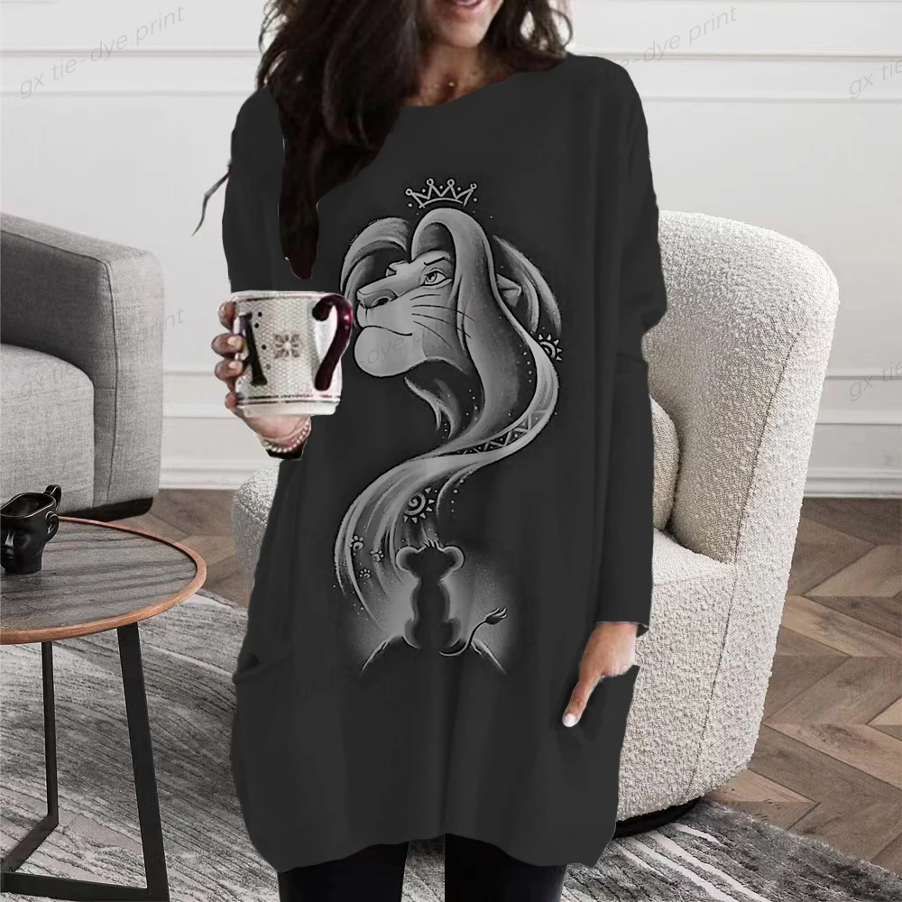 New-Disney-Graphic-Top-O-Neck-Fashion-Casual-Lion-King-Simba-Long ...