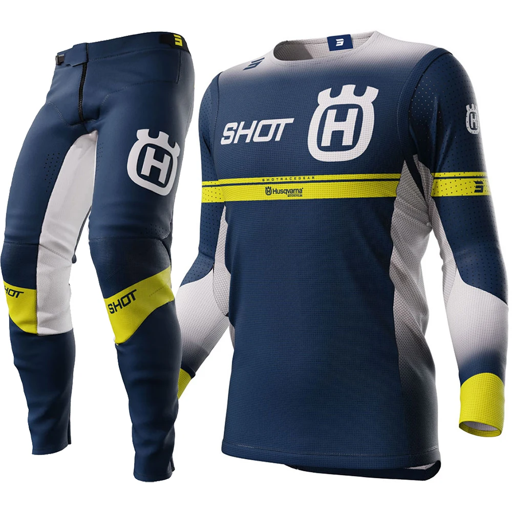 Conjunto-de-ropa-de-Motocross-husqvarna-azul-marino-Top-Off-Road-MX ...