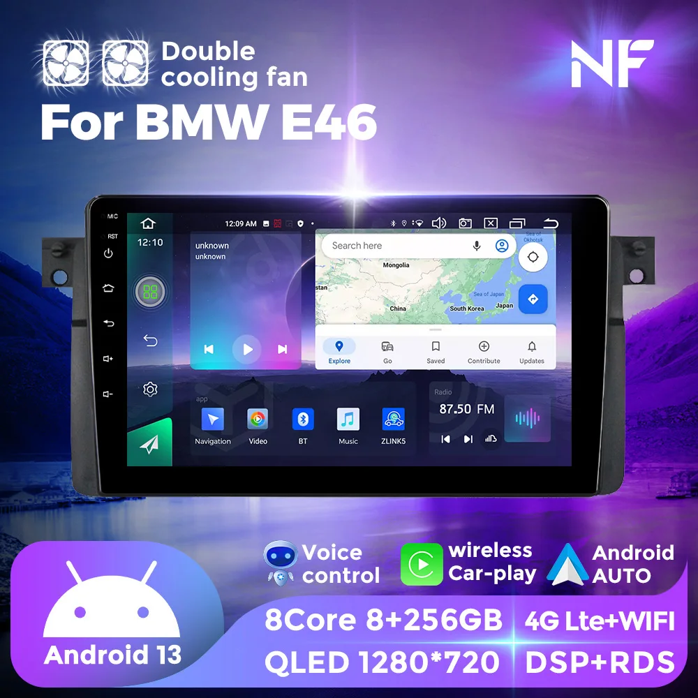 9-inch-Android-13-CarPlay-Android-Auto-Car-Radio-For-BMW-E46-M3-318-320 ...