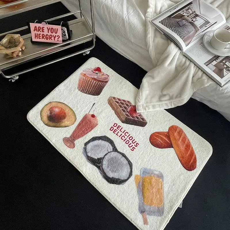 Creative-Food-Carpet-Non-slip-Girls-Bedroom-Bathroom-Absorbent-Floor ...