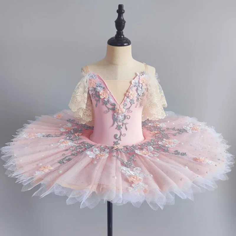 Pink-Sequined-Ballet-Tutus-dress-Children-Swan-lake-Ballet-Dancing ...