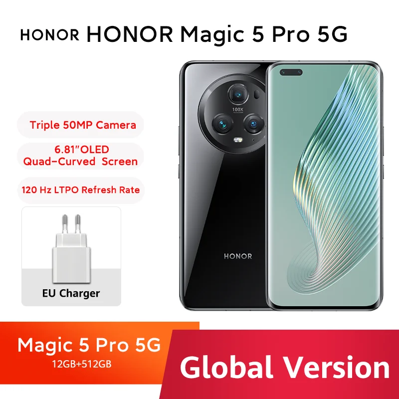Smartphone Boom Or Magic 5 Pro, Version Globale, 5g, Snapdragon 8 ...